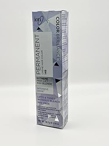 Ion 14B HL-B Extreme Hi Lift Ash Blonde Permanent Creme Hair Color 14B ...