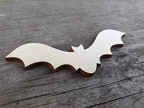 Unfinished wood shapes - BAT shape Bat cutouts Halloween cutouts Wooden ...