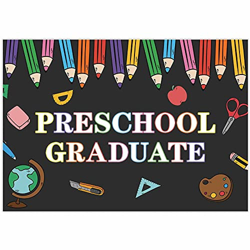 Allenjoy 7x5ft Preschool Graduate Backdrop for Kids Photography School ...