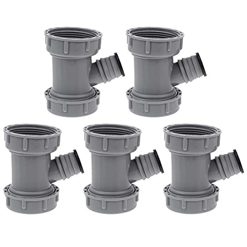 DOITOOL 5pcs Sink Drain 3 Way Hose Connector Kitchen Basin Pipe Tube ...