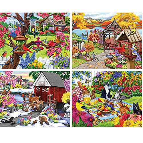 Bits and Pieces - Multipack of Four -4- 1000 Piece Jigsaw Puzzles for ...