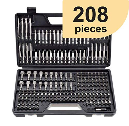 208 Piece Ultimate Screwdriver Bit Set, High Grade Carbon Steel ...