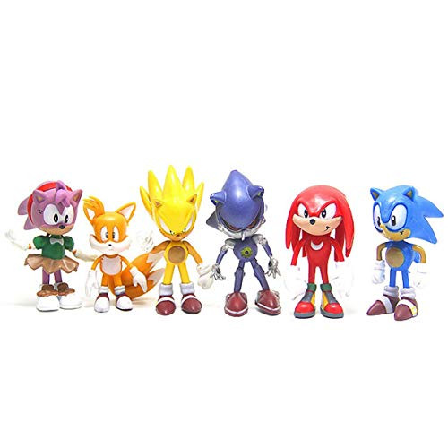 Sonic The Hedgehog Action Figures 6-Pack Collectible Figures Highly ...