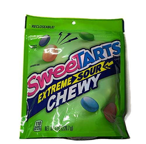 `-1- 8 oz Recloseable Bag Sweet Tarts Extreme Sour Chewy Candy -Super ...