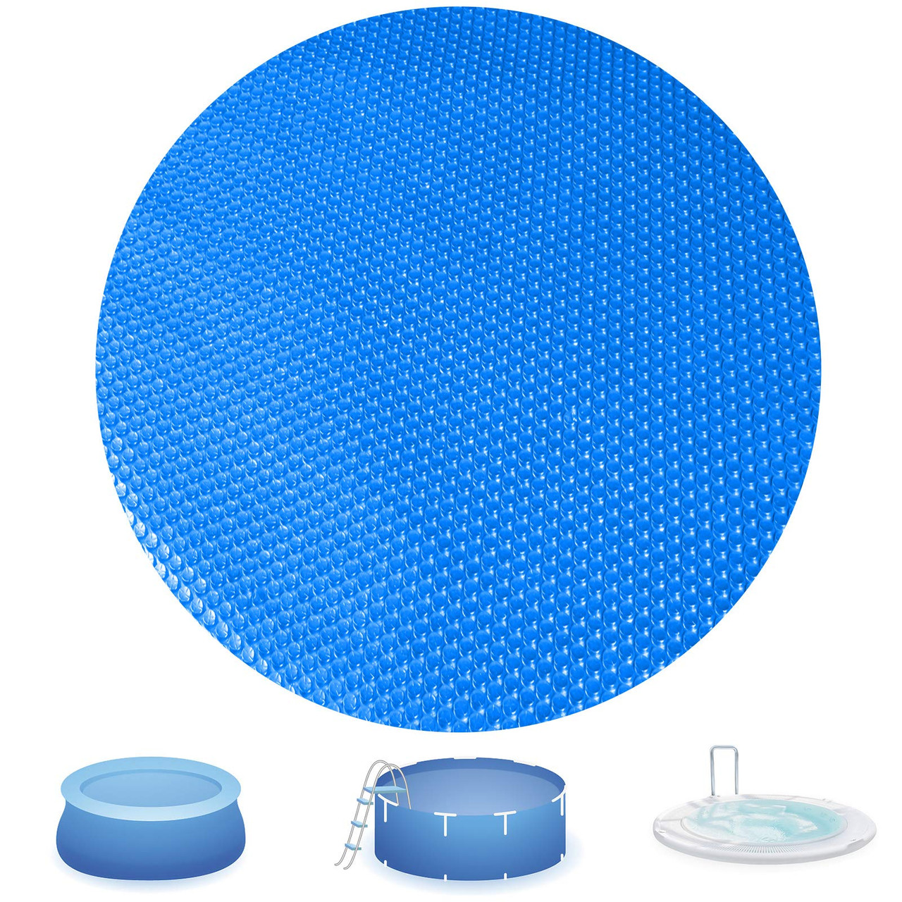 KETNET Solar Pool Covers for 6 8 10 12 15 Ft Round Above Ground ...