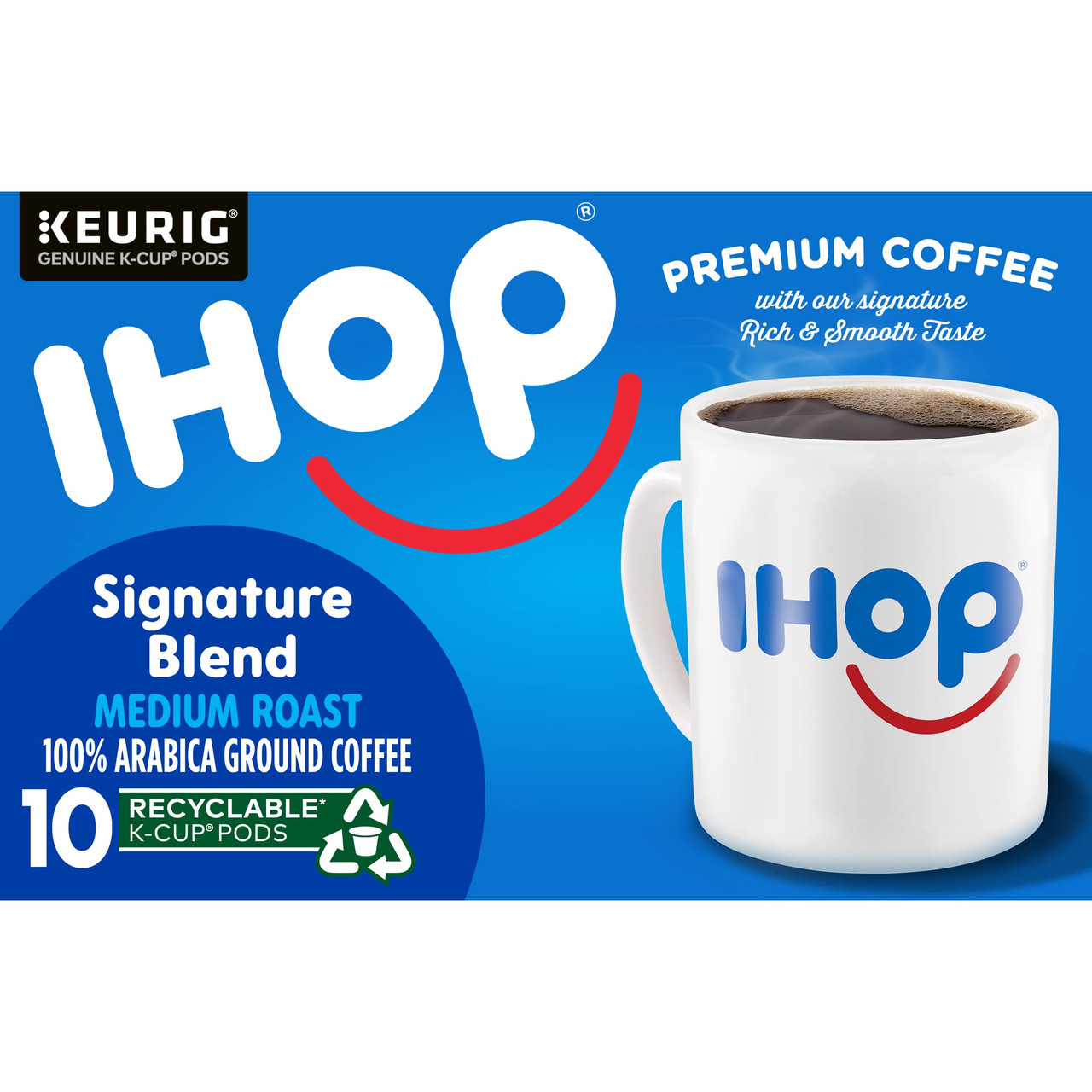 IHOP Medium Roast Signature Blend Keurig K-Cup Coffee Pods, 10 ct Box ...