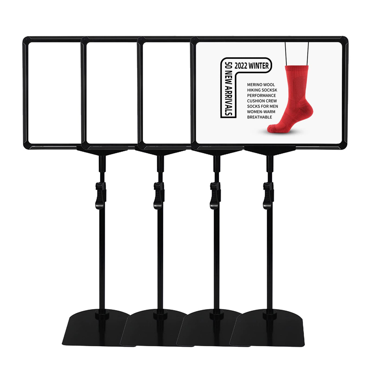 A Frame Sign Holder Stand Poster 8.5x11inch Stands for Display Tabletop ...