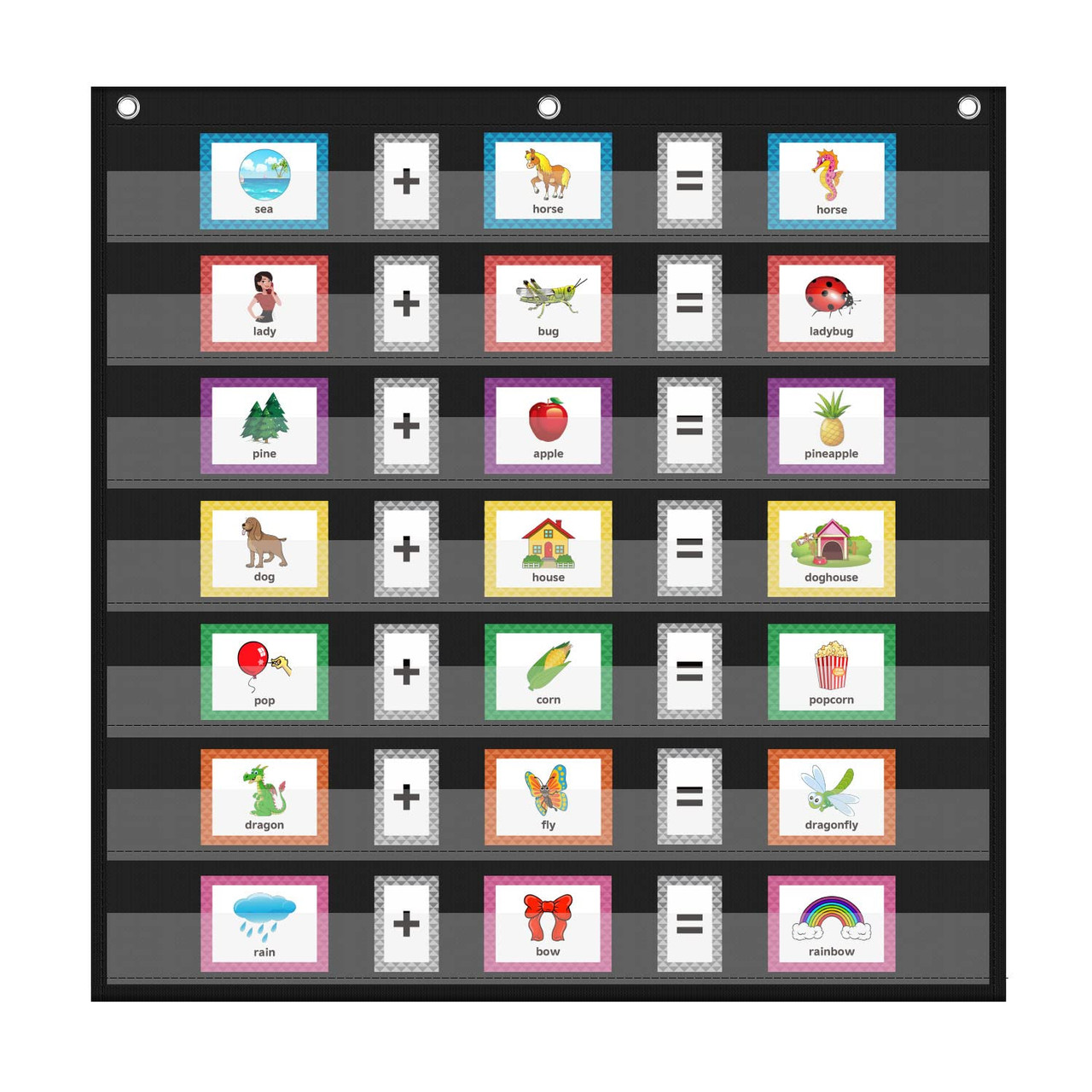 Boczif Created Resources Compound Word Pocket Chart Cards for ...