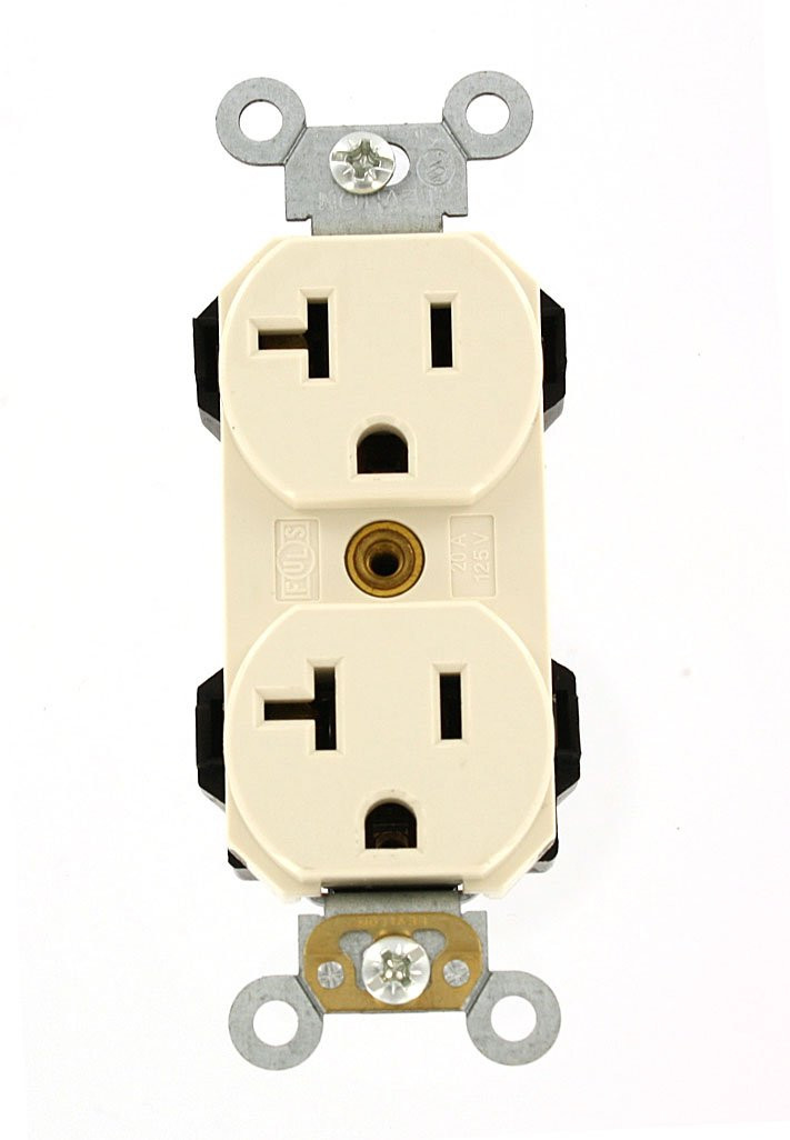Leviton M5362-ST Lev-Lok Modular Wiring Device 20-Amp, 125-Volt, Narrow ...