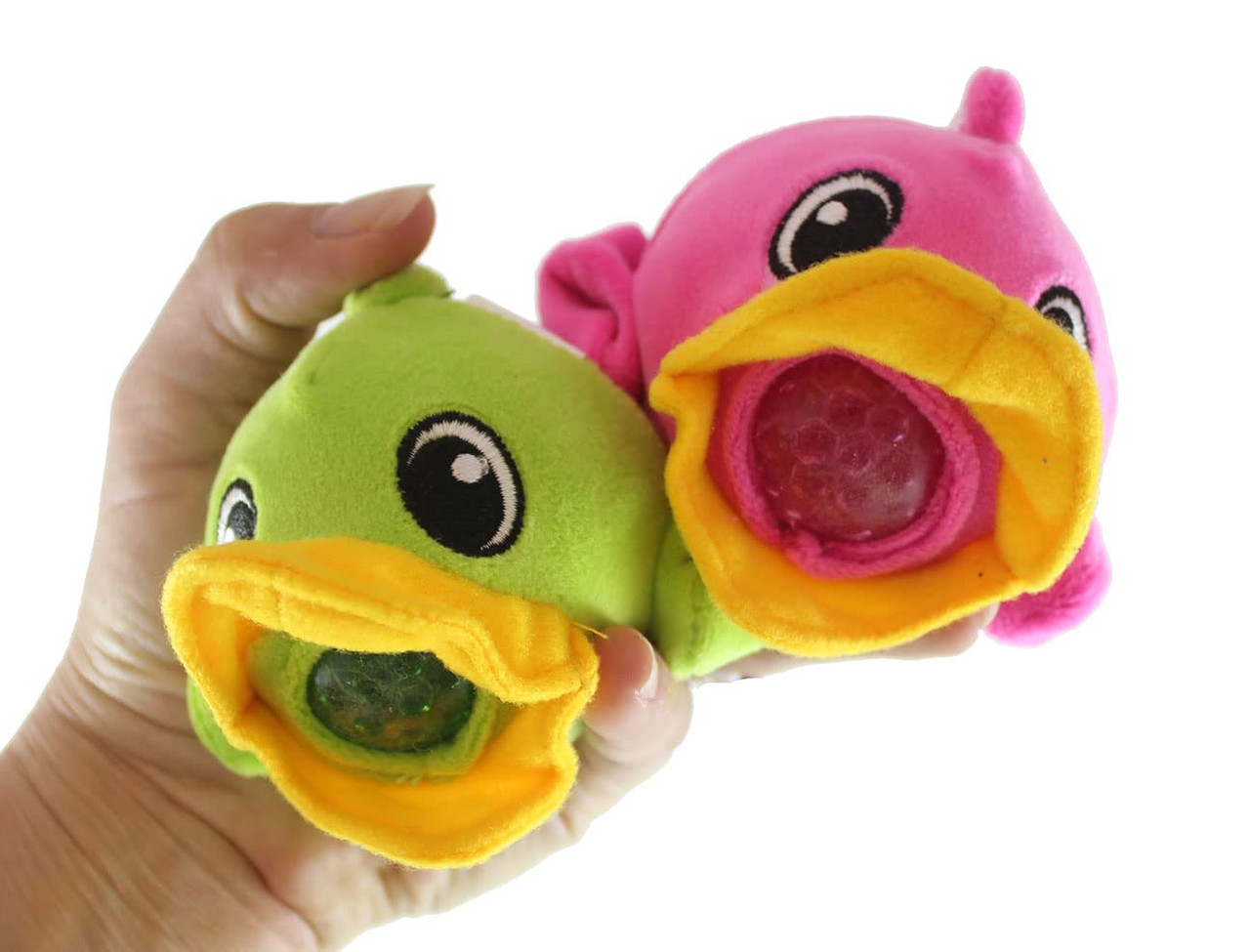 2 Plush Duck Animal Water Bead Filled Squeeze Stress Balls - Cute Farm ...