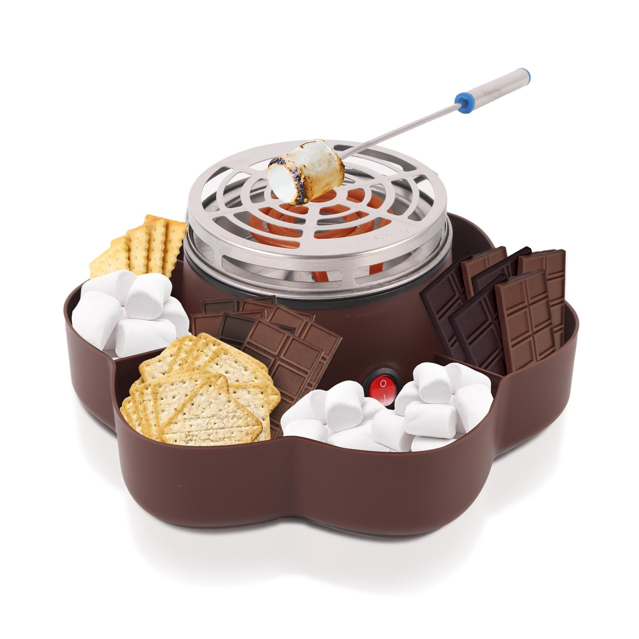 Smores Maker Tabletop Indoor, Flameless Electric Marshmallow Roaster, S ...