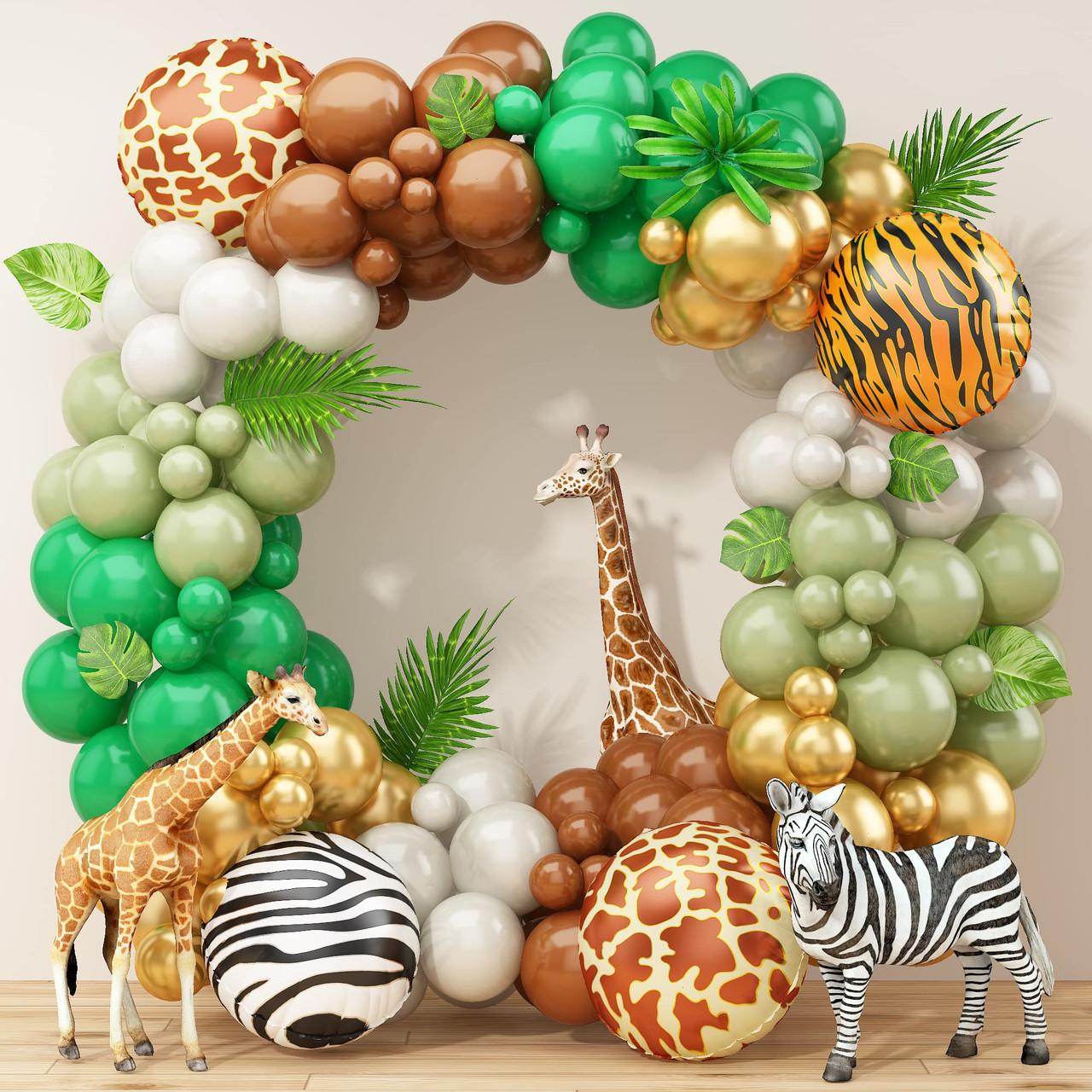Safari Balloon Arch Kit, Safari Jungle Theme Party Decorations, Jungle ...