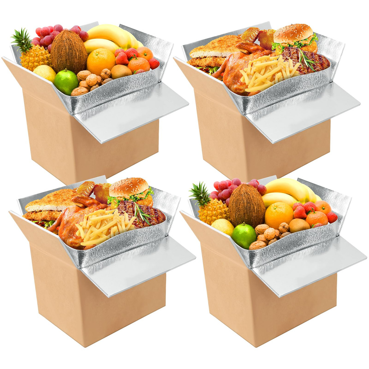 Thermo Chill Insulated Shipping Boxes with Aluminum Foil Liner, Cold ...