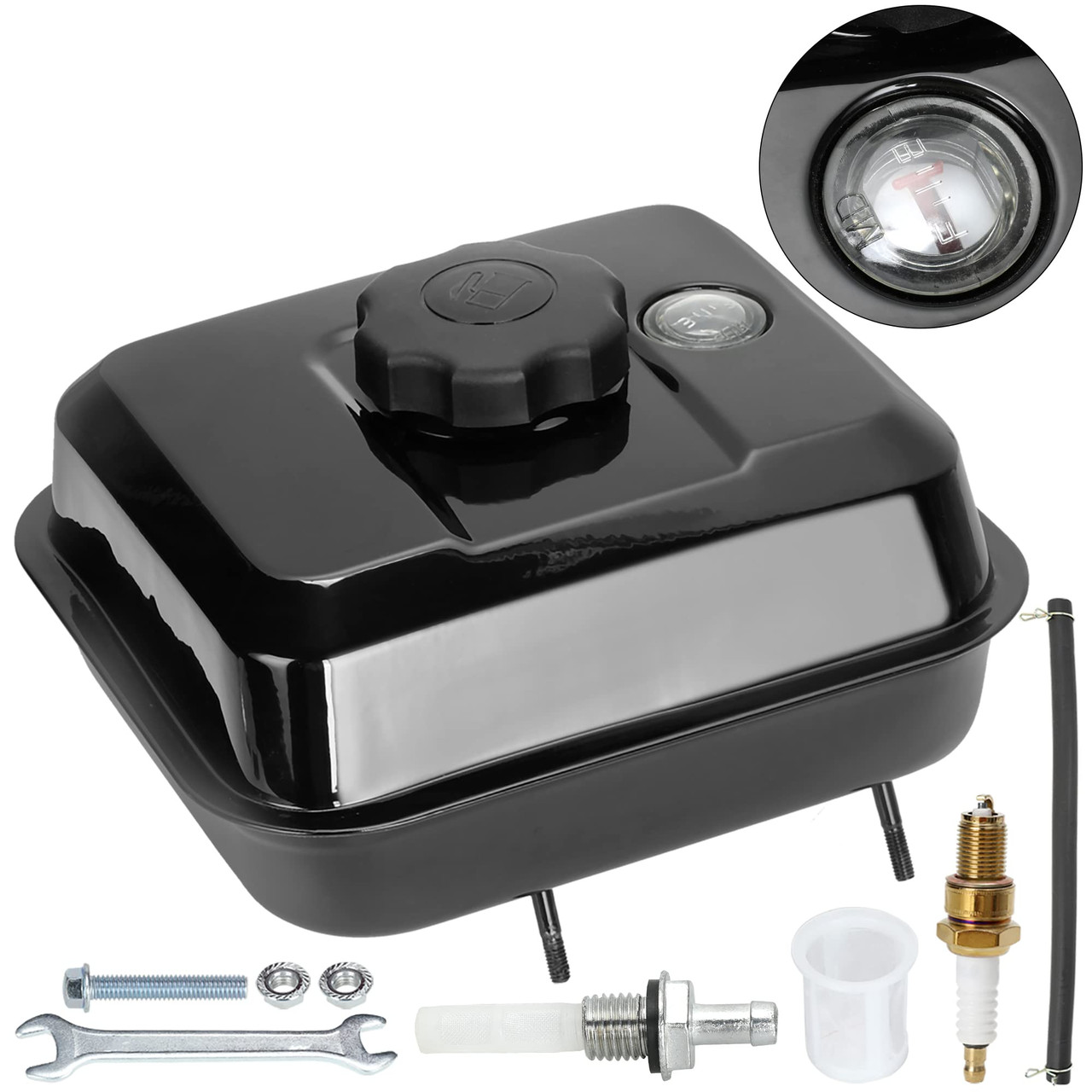 GREHUA Upgrade Gas Fuel Tank with Fuel Level Gauge for Predator 212cc ...