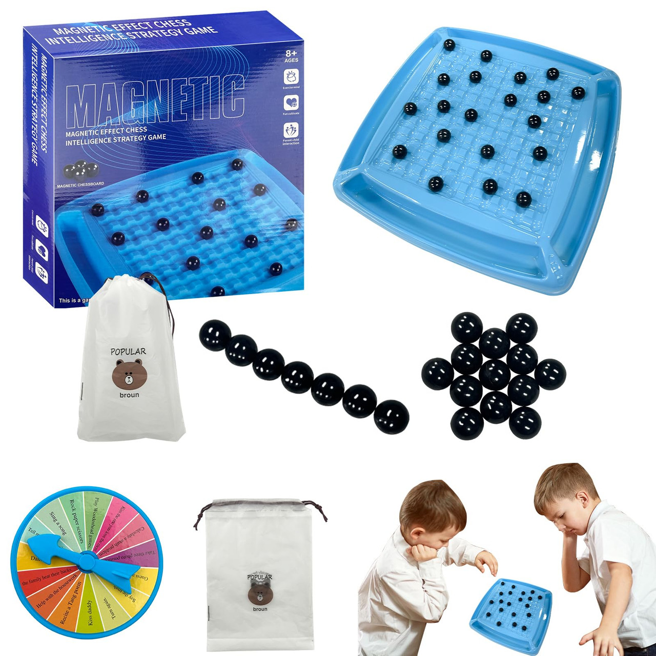 Yisquar 2024 New Magnet Stone Board Game Magnetic Chess Game Table Top ...