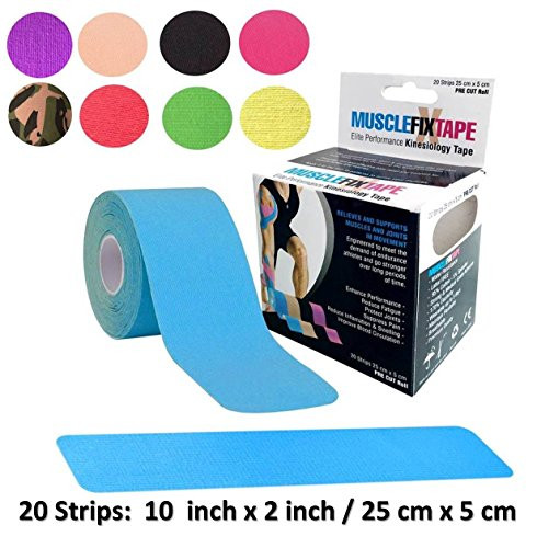 Blue Kinisiology Tape Pre-cut Roll | Physiotherapy chiropractic ...