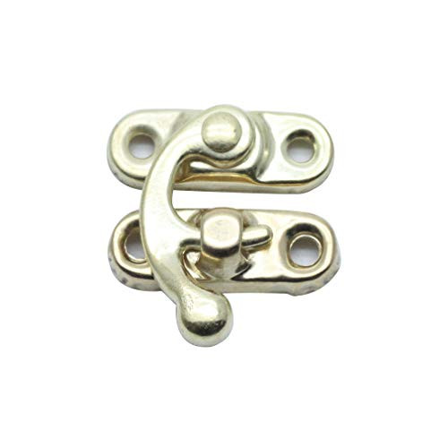 Dasunny 20Pcs Box Hasp Latch Hook, Mini Size Gold Swing Arm Latch ...