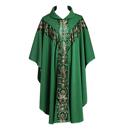 BLESSUME Green Chasuble Catholic Church Father Priest Mass Vestments ...