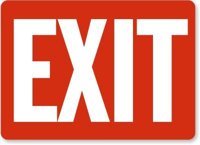 SmartSign "Exit" Sign | 7" x 10" Plastic - Warehousesoverstock