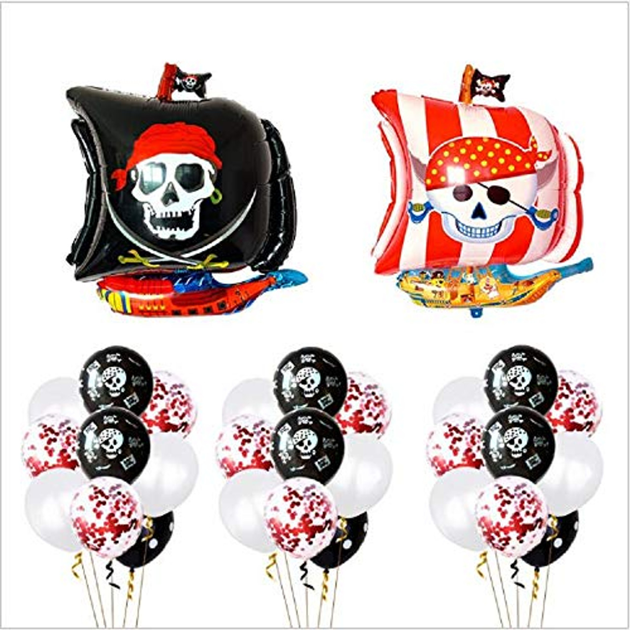 30 Pieces Pirate Birthday Party Decorations Bestzy Pirate Balloons