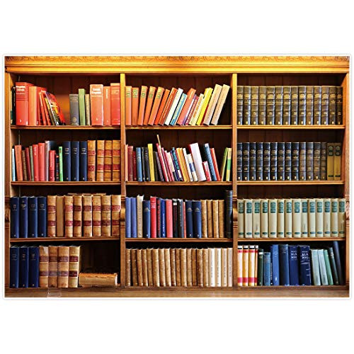 Allenjoy 7x5ft Bookshelf Backdrop Study Room School Library Vintage ...