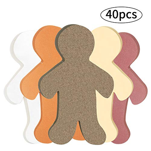 Funmix 40 Pack Multicolor Paper People Kid Shape Cuts Outs Paper People ...