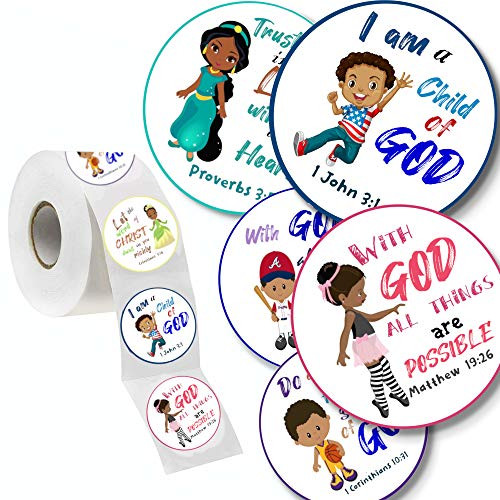 Bible Verse Stickers Sunday School Stickers Christian Stickers (1000 ...