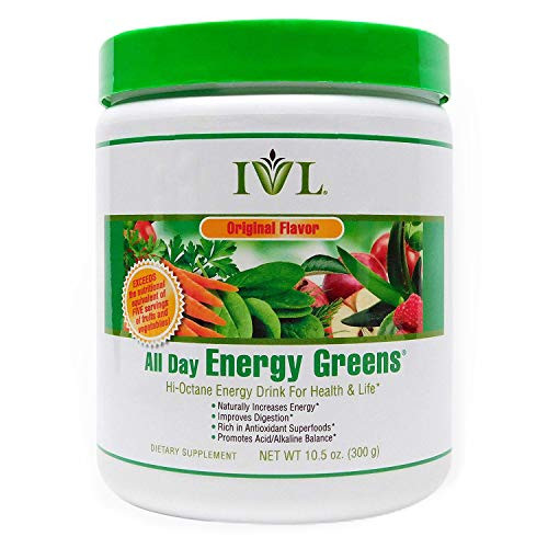 IVL Hi Octane All Day Healthy Energy Greens Powder 30 Servings per ...