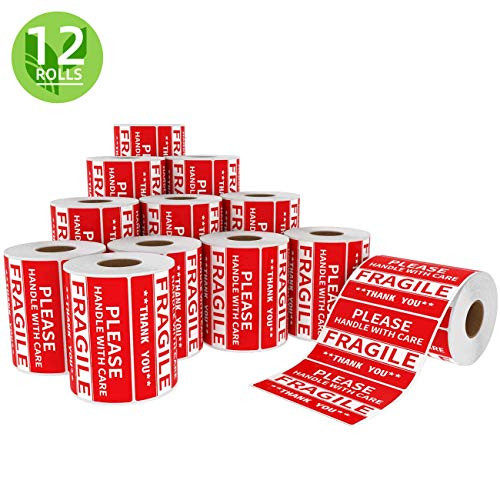 Anylabel 3 x 2 inch Handle with Care Fragile Thank You Warning Packing ...