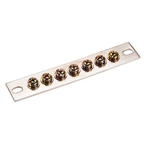 uxcell Terminal Block Connector Bar 7 Positions Straight Single Row ...