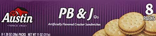 Austin PB J Cracker Sandwiches 1 38 oz 8 count - Warehousesoverstock