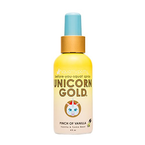 4 FL OZ. Squatty Potty Unicorn Gold Toilet Spray, Pinch Of Vanilla ...