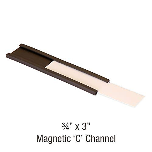 SmartSign Magnetic 'C' Channel Label Holders for Metal Racks and ...