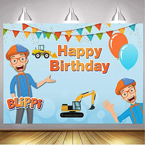Kids Background Vinyl Cartoon Photographic Background Blippi Children s ...