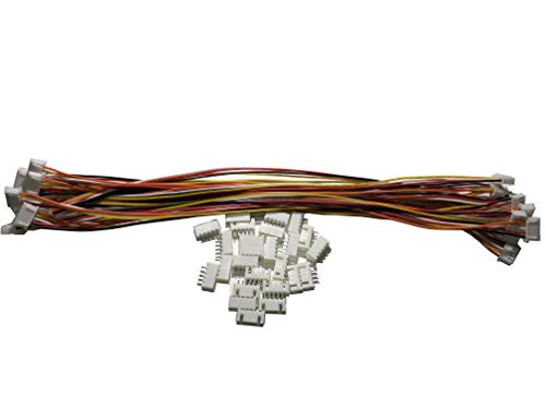 LATTECH 12 PCS 5 PIN JST XH Female Connector on Both Side - 300mm 1007 ...
