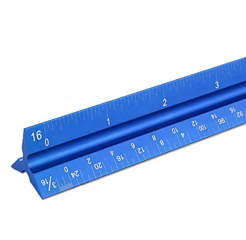 Architectural Scale Ruler 12 Aluminum Architect Triangular ...
