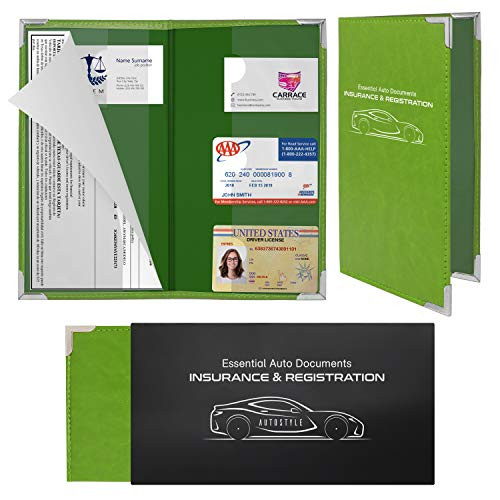 Autostyle Corner Guard Insurance Card Registration Document Holders ...
