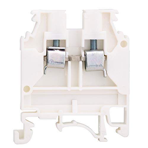 Elmex White KUT 4N DIN Rail Terminal Block Screw Type UL 600V 30A 20 ...