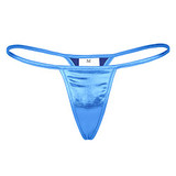 MSemis Women Shiny Metallic Micro Bikini Thongs Swimsuit Low Rise G ...