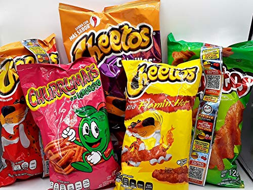 CHURRUMAIS COLMILLOS CRUJITOS TORCIDITOS AND FLAMING HOT CHEETOS..-5 ...