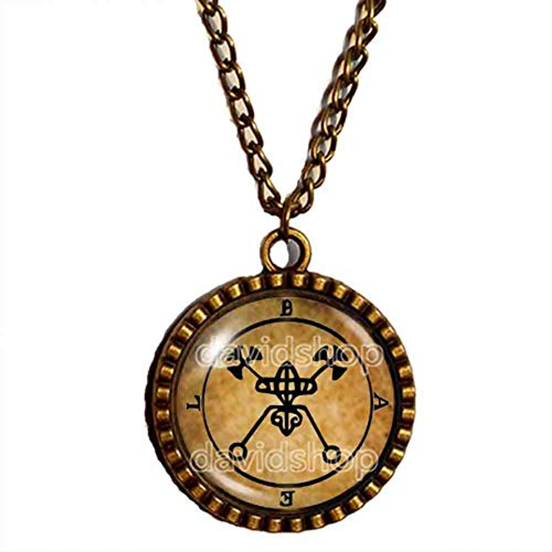 Seal Sigil Of Bael Necklace Pendant Fashion Jewelry Lesser Key Of Solomon Goetia Demon Sigils