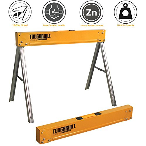 ToughBuilt - Folding Sawhorse/Jobsite Table - Sturdy, Durable ...
