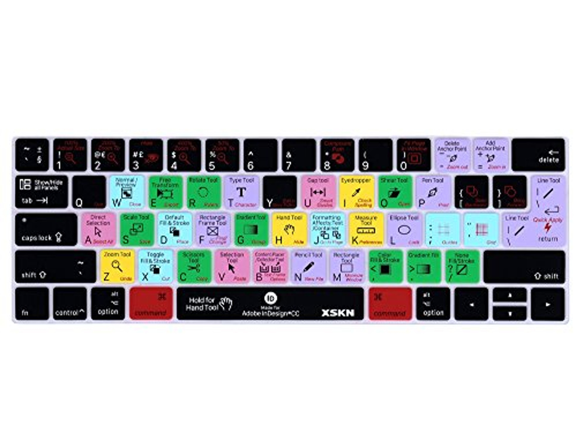 XSKN Adobe InDesign CC English Shortcut Functional Hotkeys Design ... XSKN Adobe InDesign CC English Shortcut Functional Hotkeys Design ...