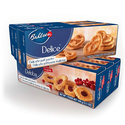 Bahlsen Delice and Deloba Sampler -6 Pack- 2 sweet classic puff pastery ...