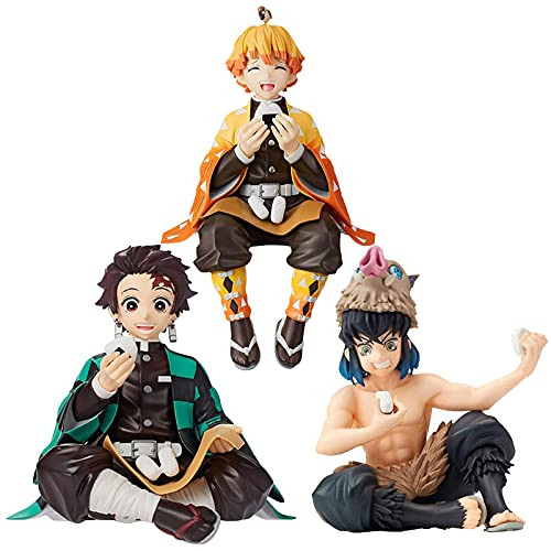 3Pcs Demon Slayer Figure Kimetsu no Yaiba Kamado Tanjiro Agatsuma ...