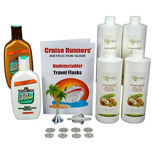 Fake Shampoo & Conditioner Bottles Alcohol Flask Kit By CRUISE RUNNERS ...