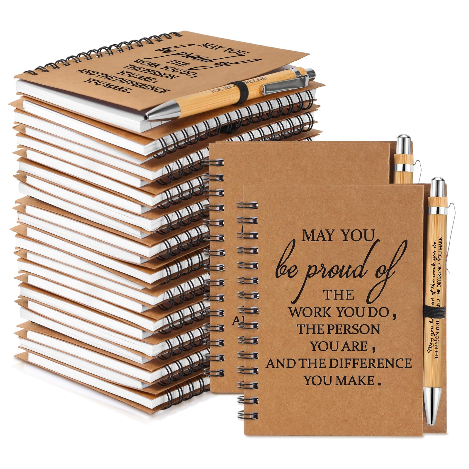 Honoson 60 Pcs Employee Appreciation Notebook Mini Inspiration Journal ...