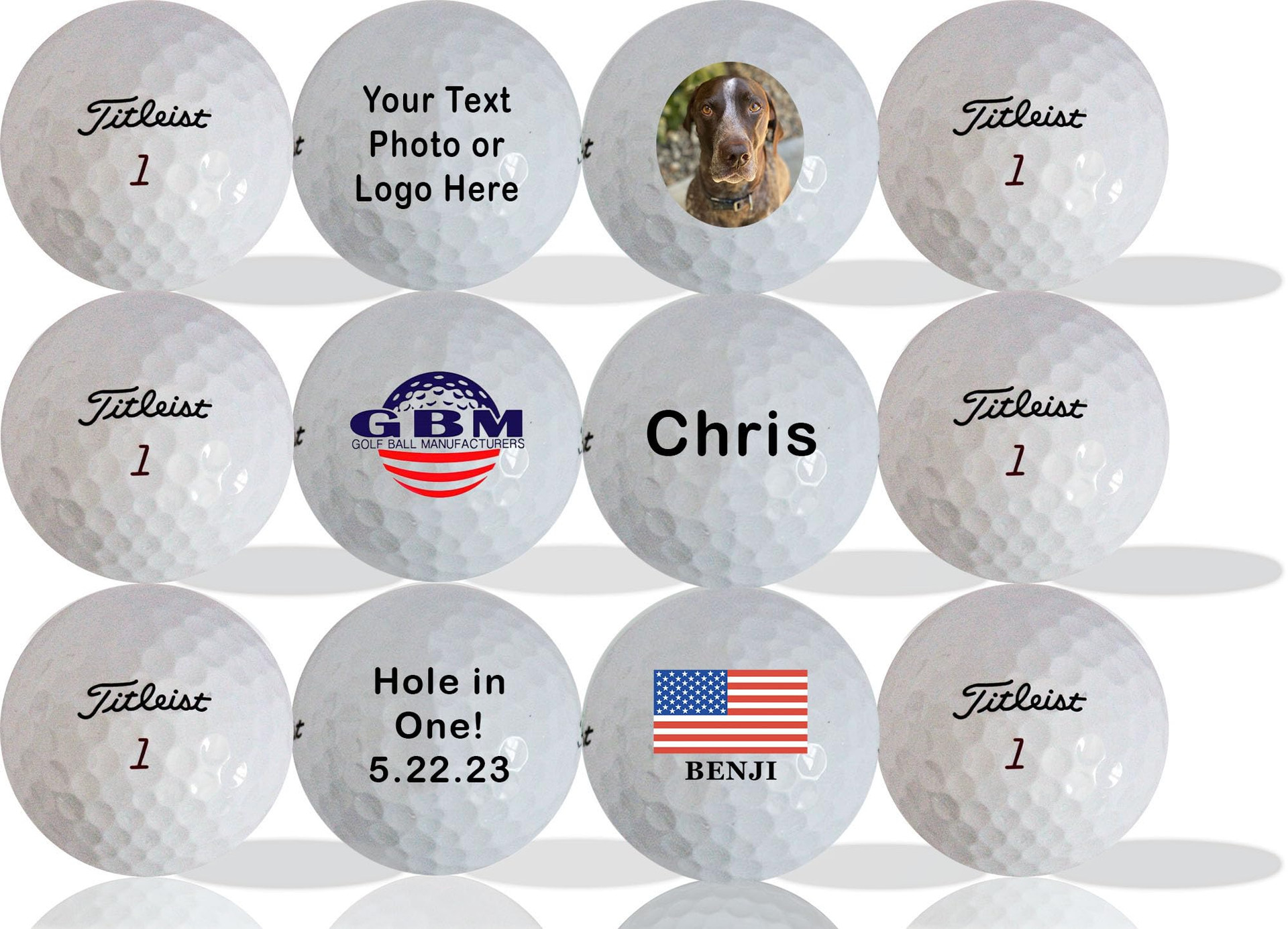 1 Dozen Certified ProV1X Custom Logo Refinished Mint Golf Balls ...