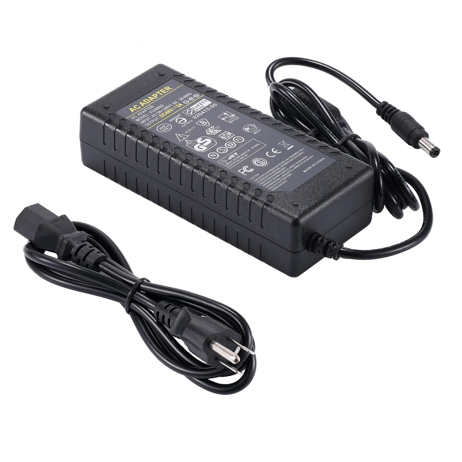 COOLM 48V 60W Power Supply Adapter 125A Charger 55x25mm DC for PoE ...