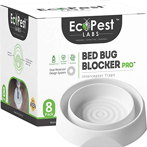 Bed Bug Interceptors - 8 Pack | Bed Bug Blocker (Pro) Interceptor Traps ...